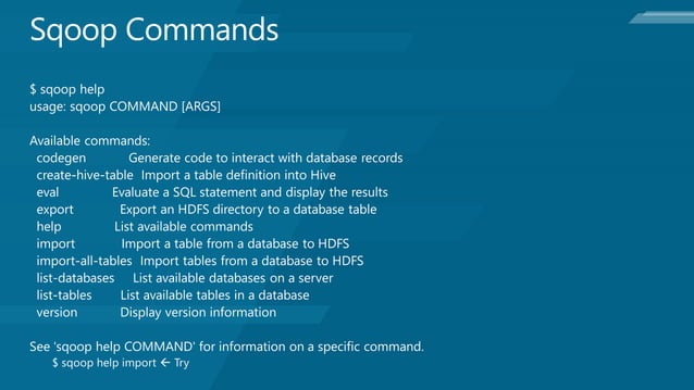 Introduction to Apache Sqoop | PDF | Databases | Computer Software and Applications