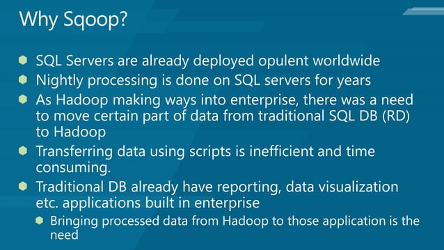 Introduction to Apache Sqoop | PDF | Databases | Computer Software and Applications