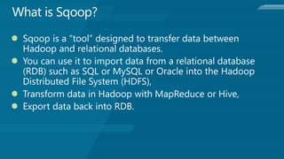 Introduction to Apache Sqoop | PDF