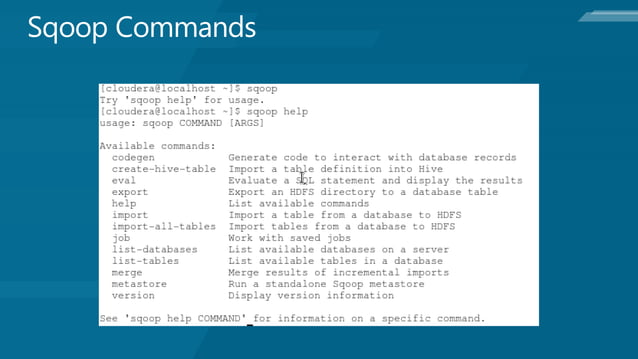 Introduction to Apache Sqoop | PDF | Databases | Computer Software and Applications