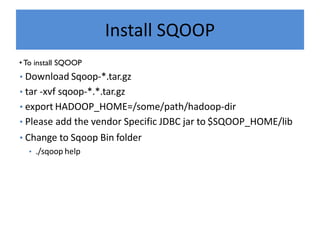 Sqoop | PDF
