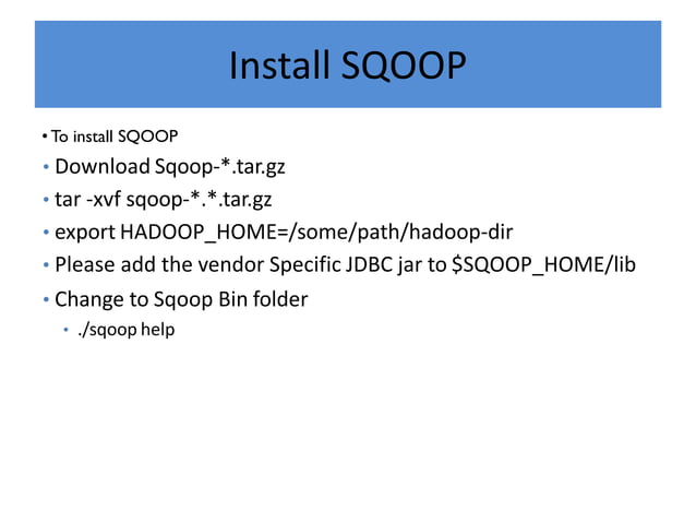 Sqoop | PDF | Databases | Computer Software and Applications