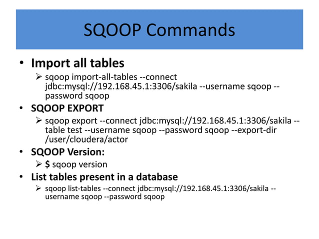 Sqoop | PPT
