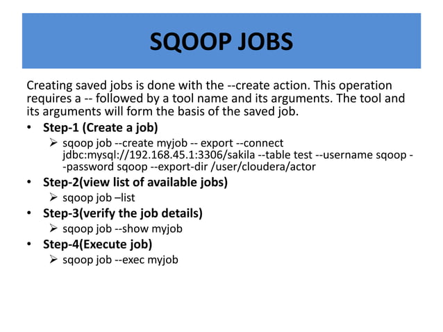 Sqoop | PPT