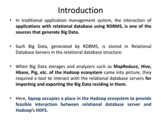 SQOOP AND IOTS ARCHITECTURE AND ITS APPLICATION.ppt