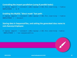 Sqoop Explanation with examples and syntax | PDF