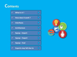 Sqoop Explanation with examples and syntax | PPT