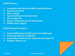 Sqoop Explanation with examples and syntax | PDF