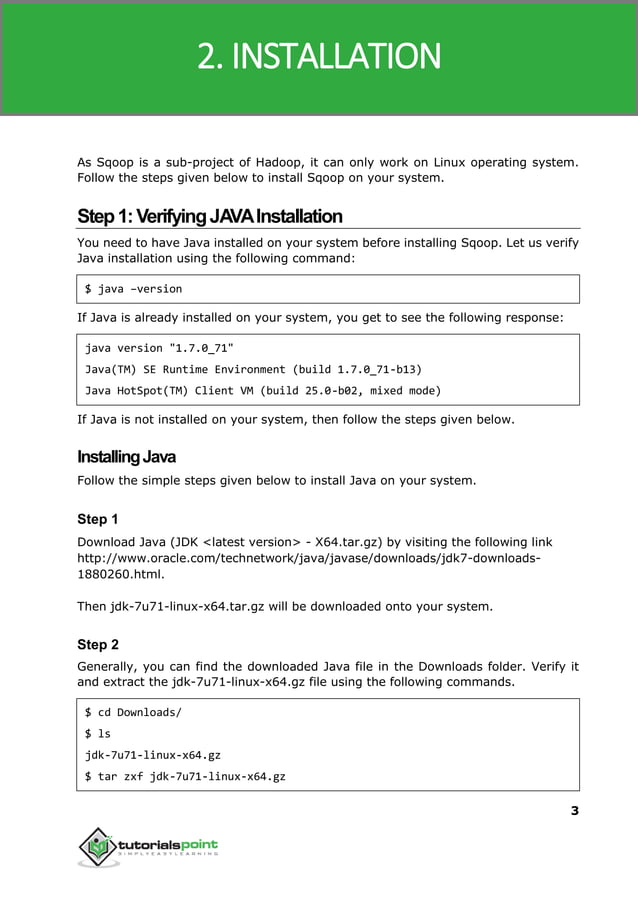 Sqoop tutorial | PDF