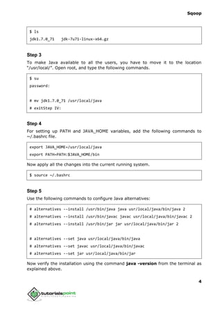 Sqoop tutorial | PDF