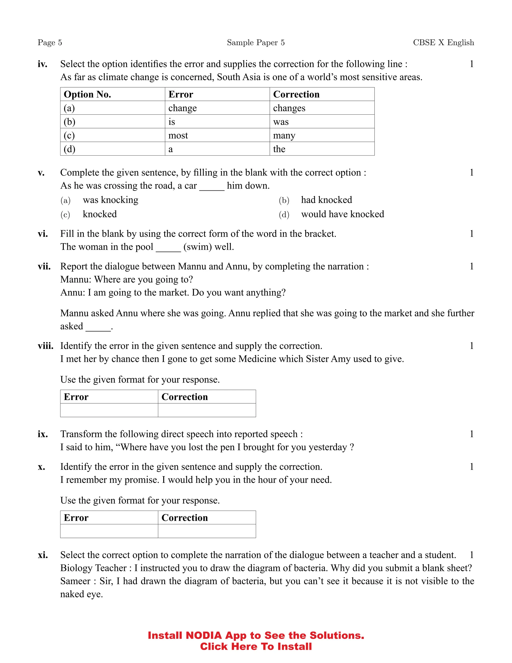 SQP 30 Sets English CBSE 10 sample paper | PDF