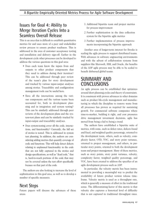 Agile Metrics article | PDF