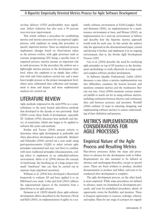 Agile Metrics article | PDF