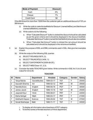 CBSE Sample Paper IP | PDF | Databases | Computer Software and Applications