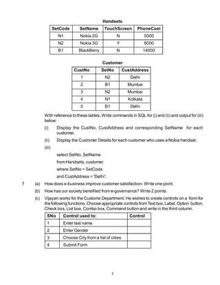 CBSE Sample Paper IP | PDF | Databases | Computer Software and Applications