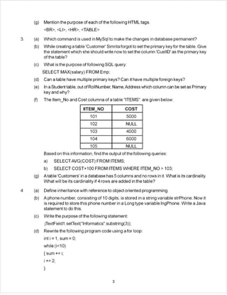 Sample Paper I.P | PDF