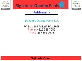 In-Ground Pools | PPT | Swimming | Sports