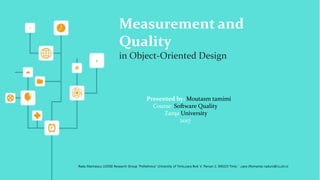 Measurement and Quality in Object-Oriented Design | PPT