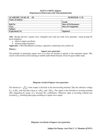 Linear integrated circuit | PDF