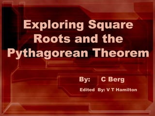 Sq roots pythagtheor | PPT