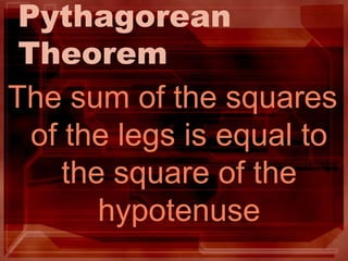 Sq roots pythagtheor | PPT