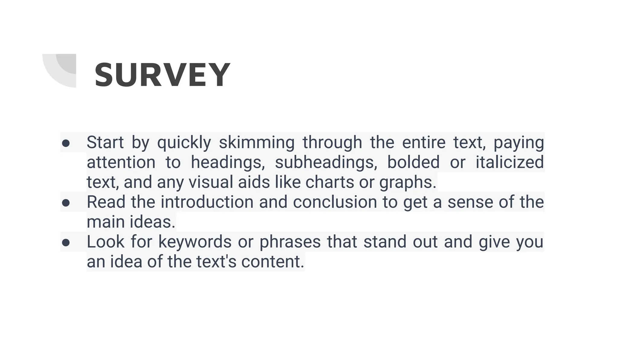 Estrategia de lectura SQRRR - inglés ppt | PDF