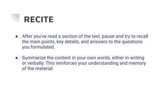 Estrategia de lectura SQRRR - inglés ppt | PDF