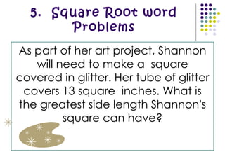 Sq rts and perft sqs | PPT | Games and Puzzles | Hobbies & Interests