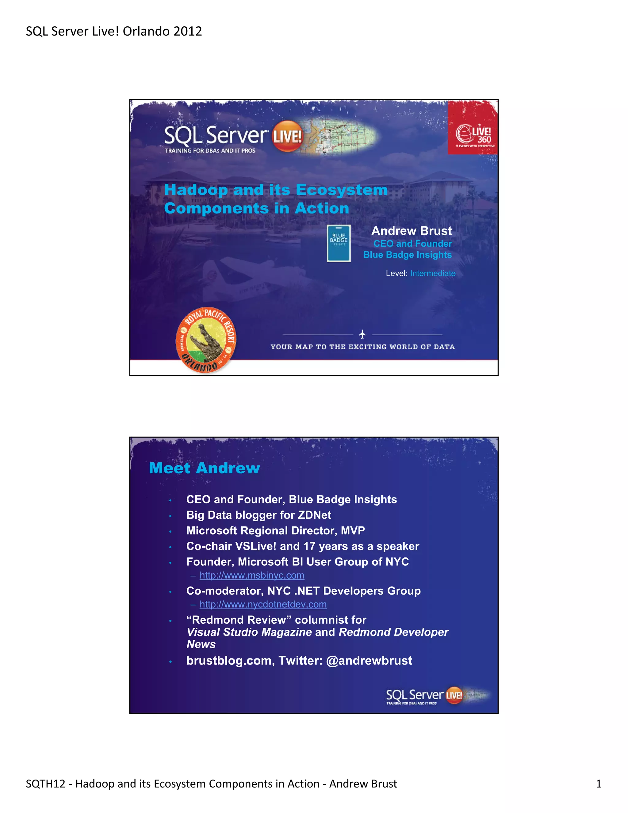 Hadoop And Its Ecosystem Components In Action Pdf