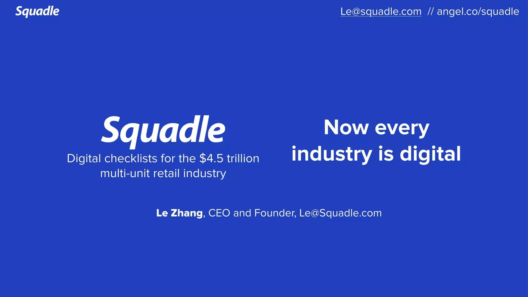 Squadle Pitch Deck | PPT