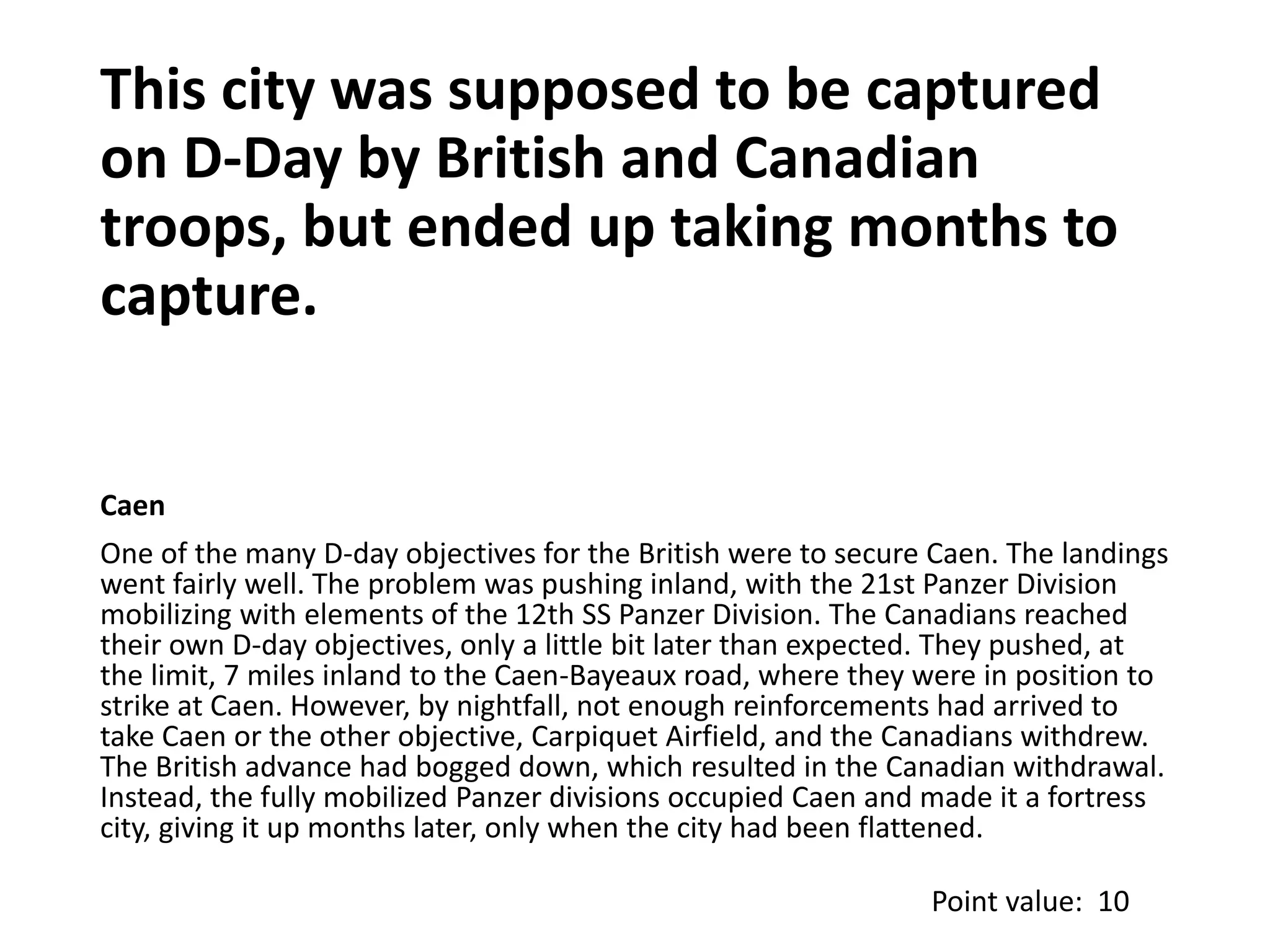 Squadron D-Day Quiz - with no transition effects | PPTX