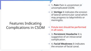 "Chronic Otitis Media: Understanding Squamousal Type CSOM and Its ...