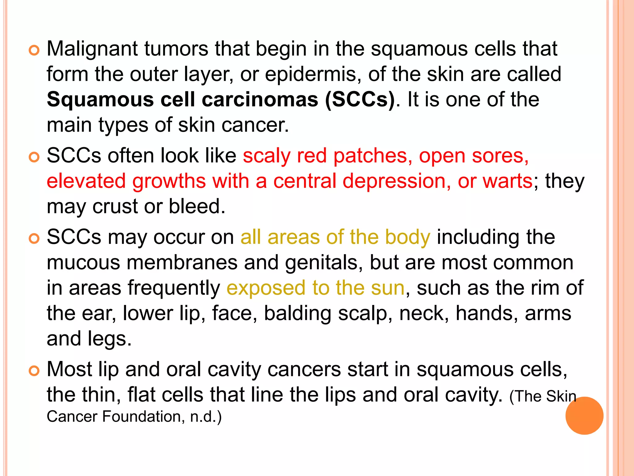 Squamous cell carcinoma | PPTX