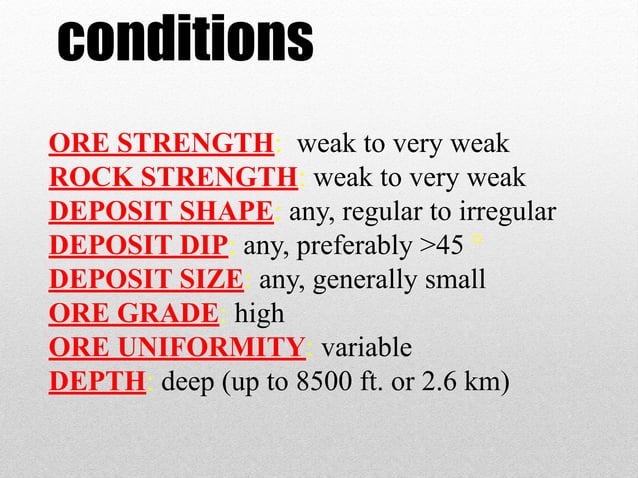 Square set stoping | PDF