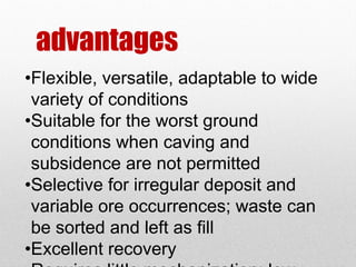 Square set stoping | PDF