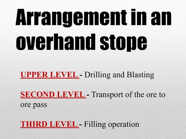 Square set stoping | PDF