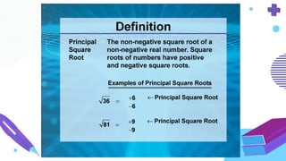 Square and Cube Roots focus on principal roots.pptx