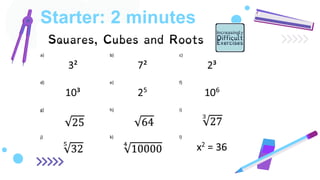 Square and Cube Roots focus on principal roots.pptx