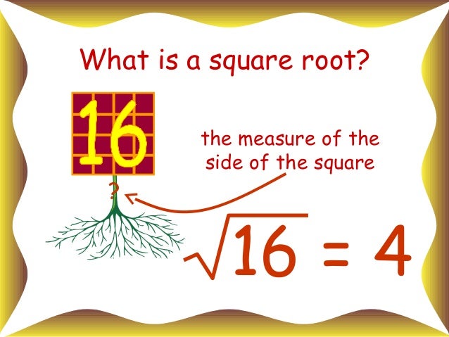 Square and sq root