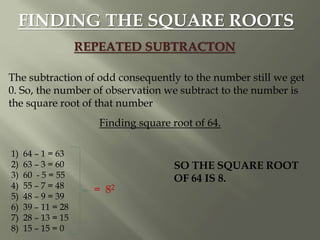 Square and square root | PPTX
