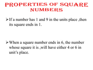 Square and square roots viii | PPTX