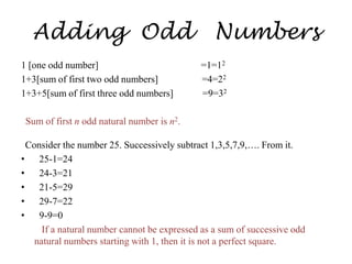 Square and square roots viii | PPTX
