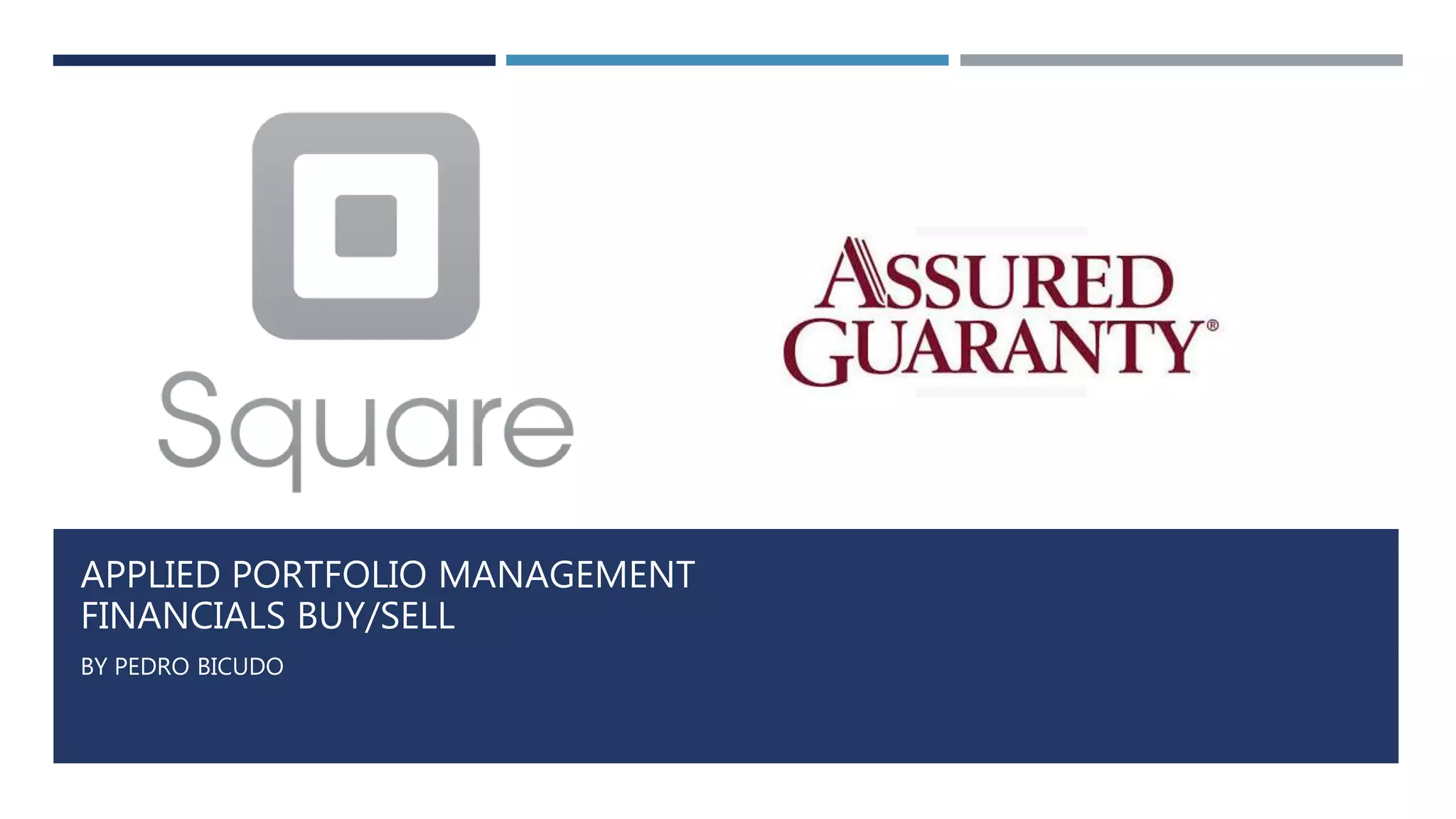 Applied Portfolio Management Square (SQ) Presentation | PPTX | Stocks ...