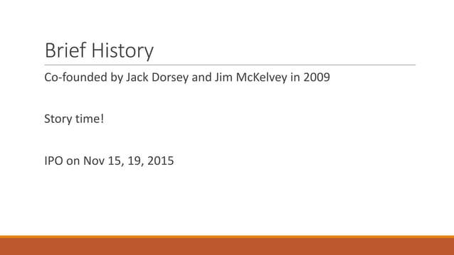 Square Company Presentation | PPT