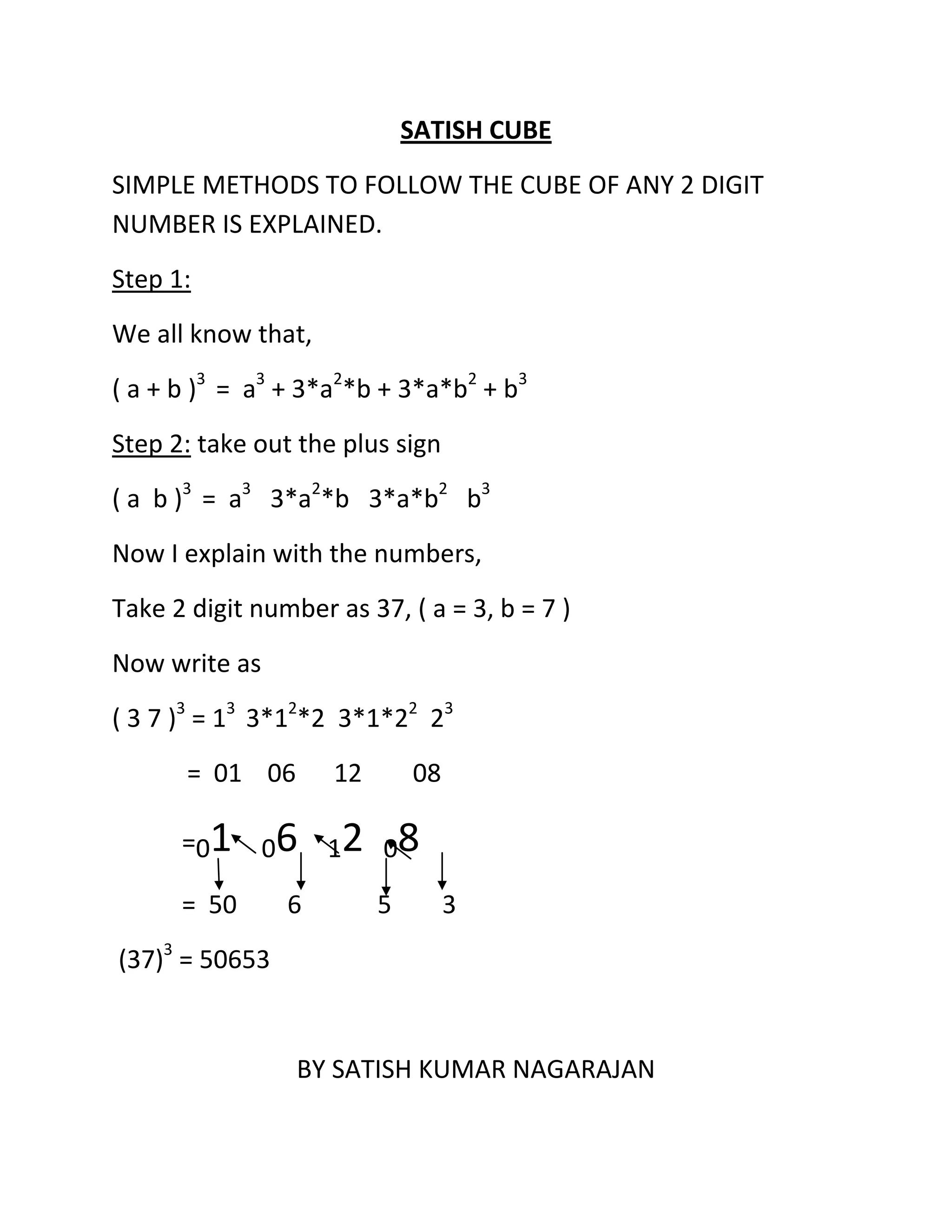 Square cube method | DOCX | Games and Puzzles | Hobbies & Interests