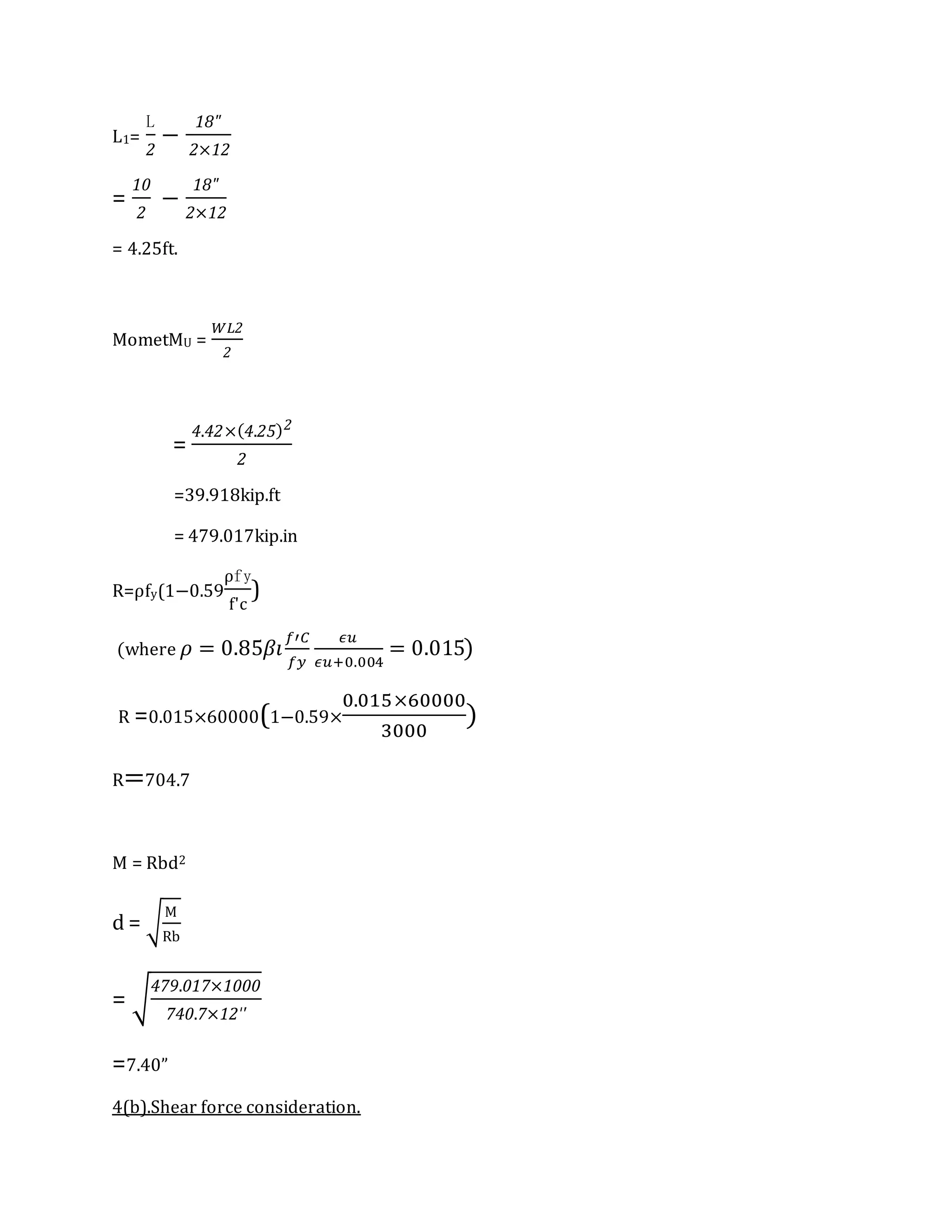 Square footing design | DOCX