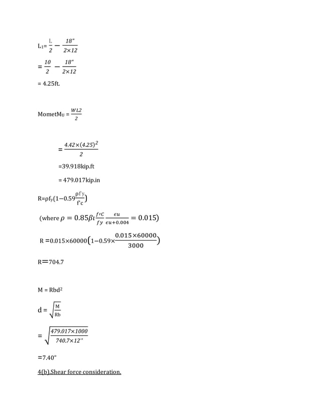 Square footing design | DOCX