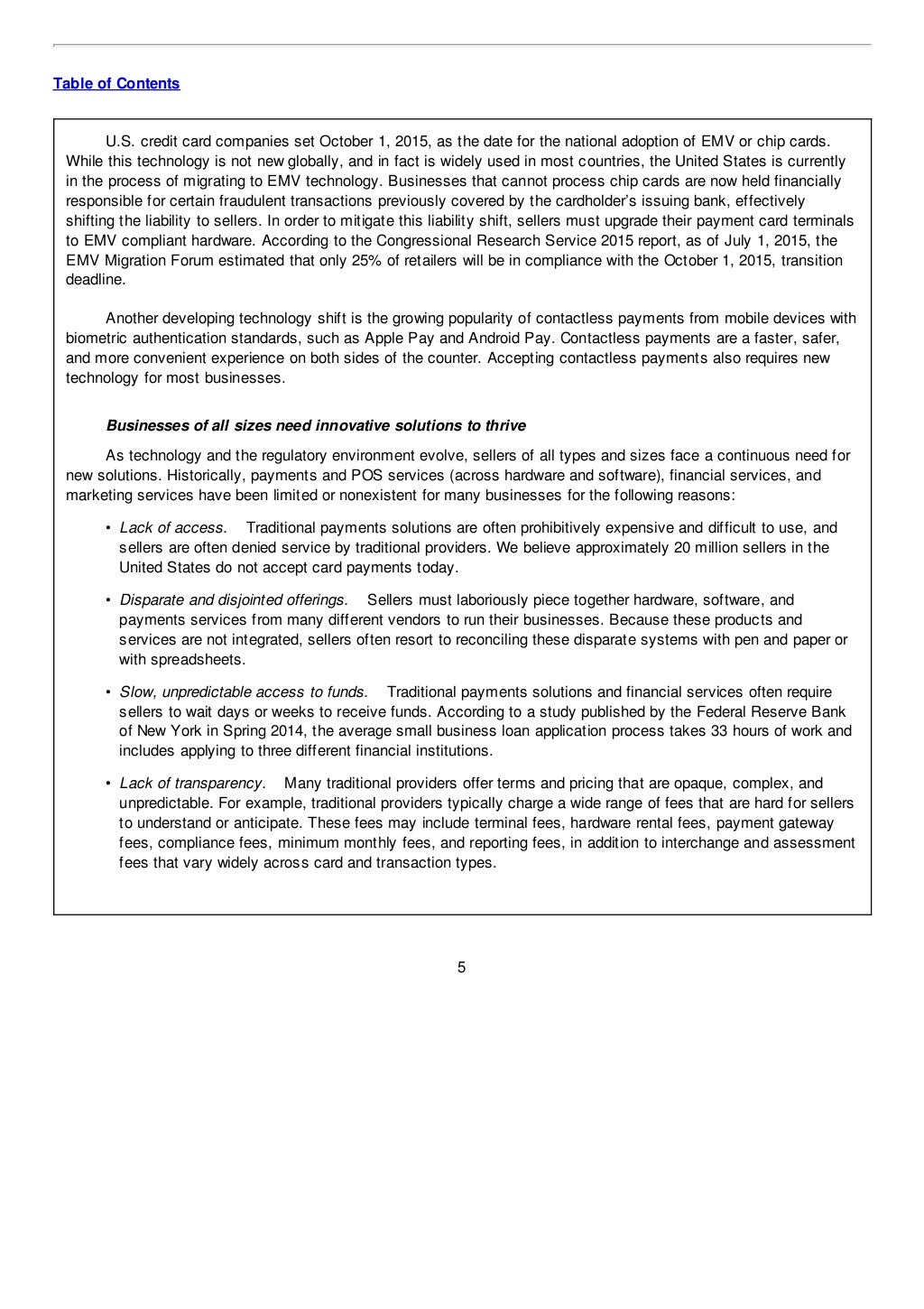Square, Inc SEC Form S-1 - IPO Filing