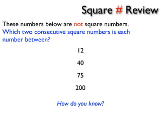 From Square Numbers to Square Roots (Lesson 2) | PDF