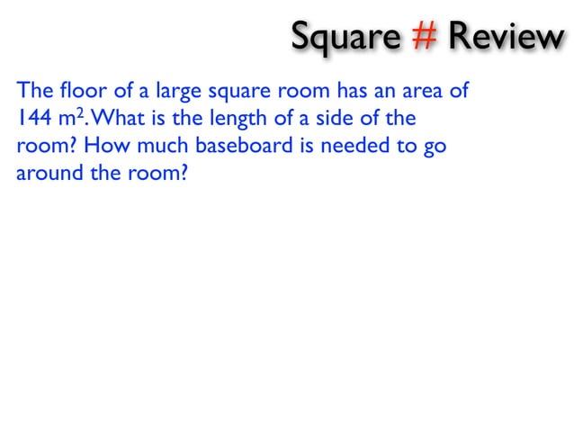 From Square Numbers to Square Roots (Lesson 2) | PDF